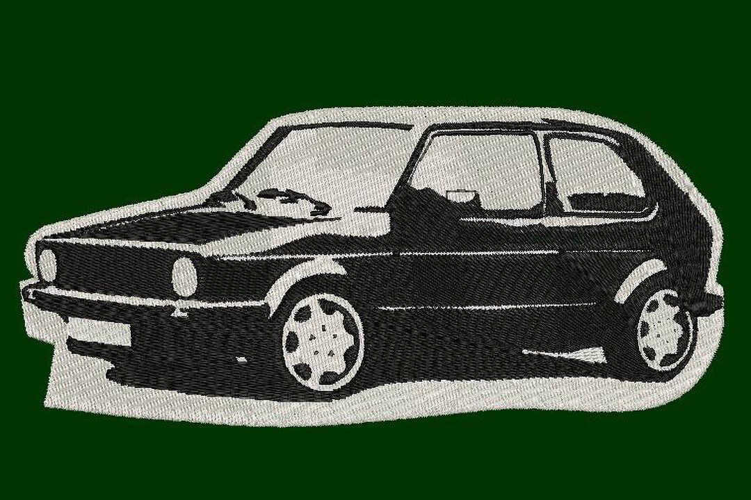 German Car Mk1 GTI Embroidery Design, Instant Download Embroidery ...