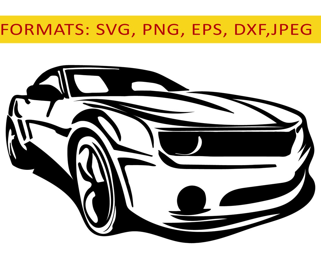 Chevrolet Camaro Cutting SVG Files, Png, Dxf, EPS, JPG Sublimation High ...