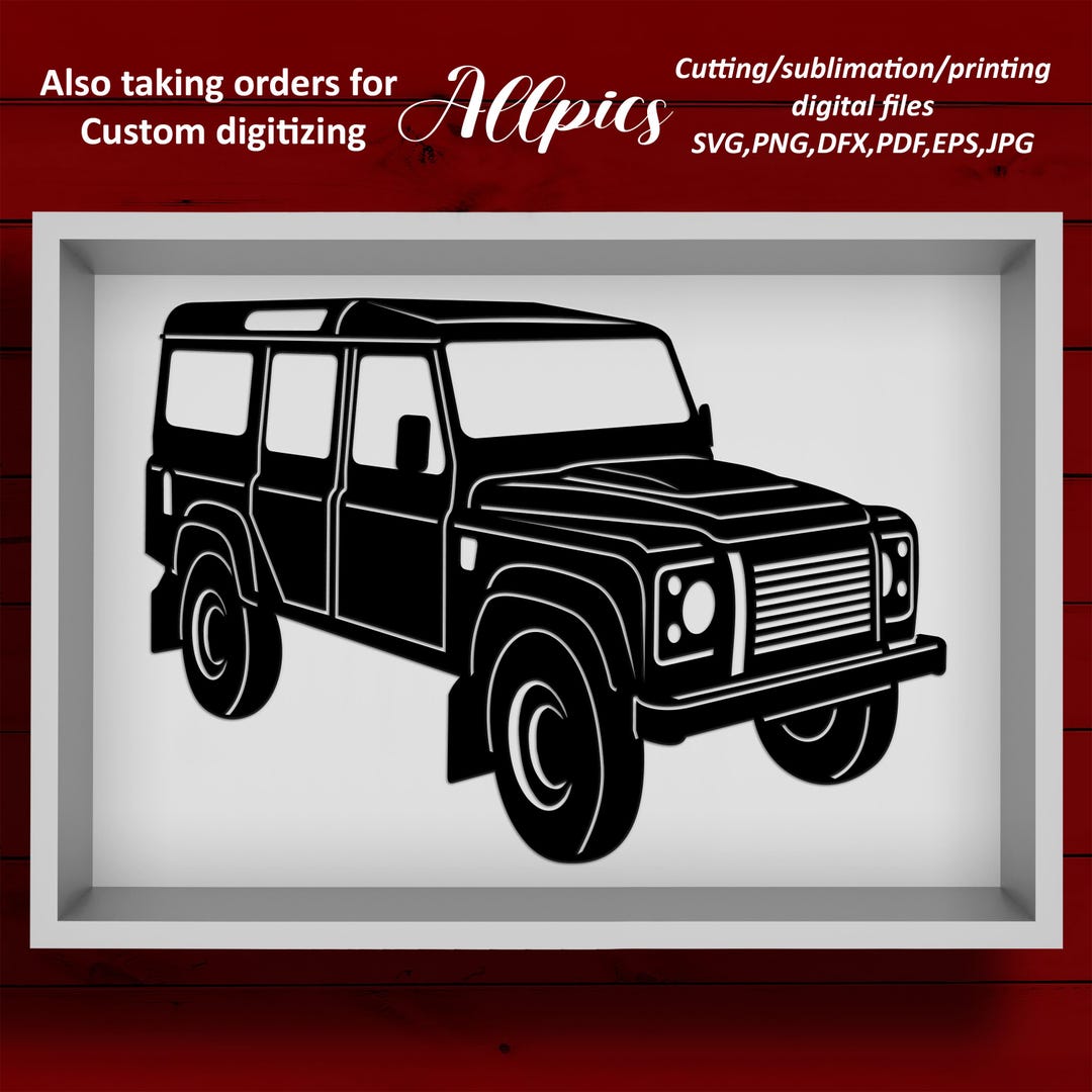 Defender SVG, Car Cutting SVG Files, Clipart Instant Download, PNG ...