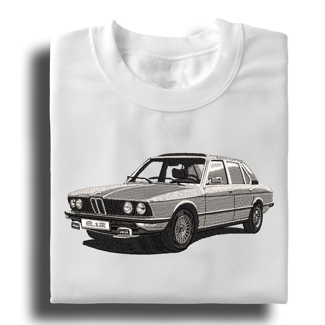 E12 Embroidery Design Popular German Sedan Car From Early 80s - Etsy