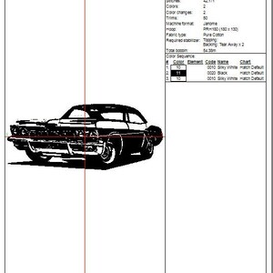 Impala Classic Embroidery Design - Etsy