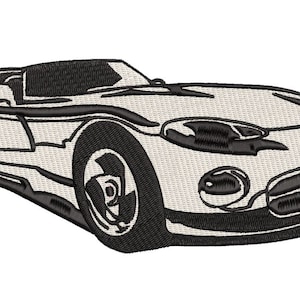 Embroidery Design Dodge Viper 1996 Minimalist Car Embroidery File 2 ...