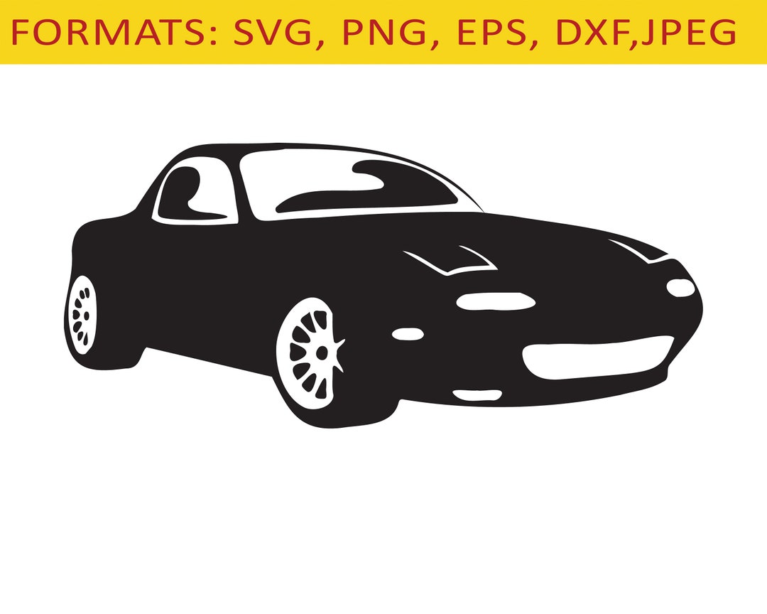 Miata MX4 SVG: Cutting File, Clipart, Printable Wall Art (digital ...