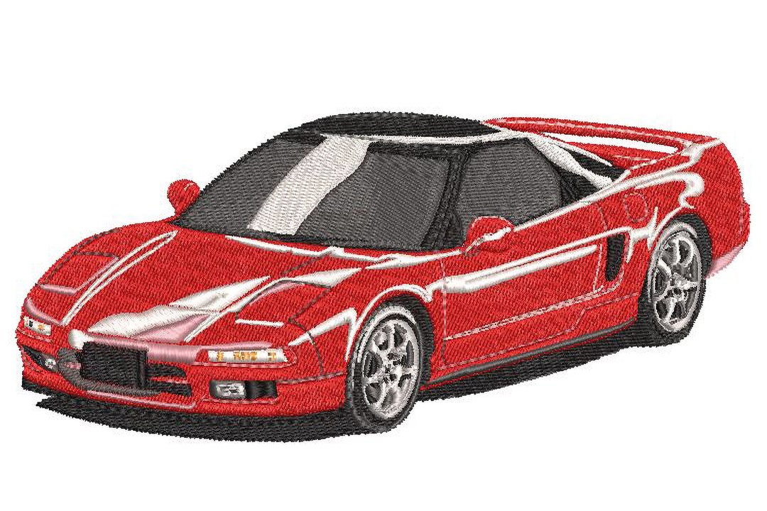 Car Embroidery Designs Honda Nsx 1991 Realistic Embroidery Machine ...