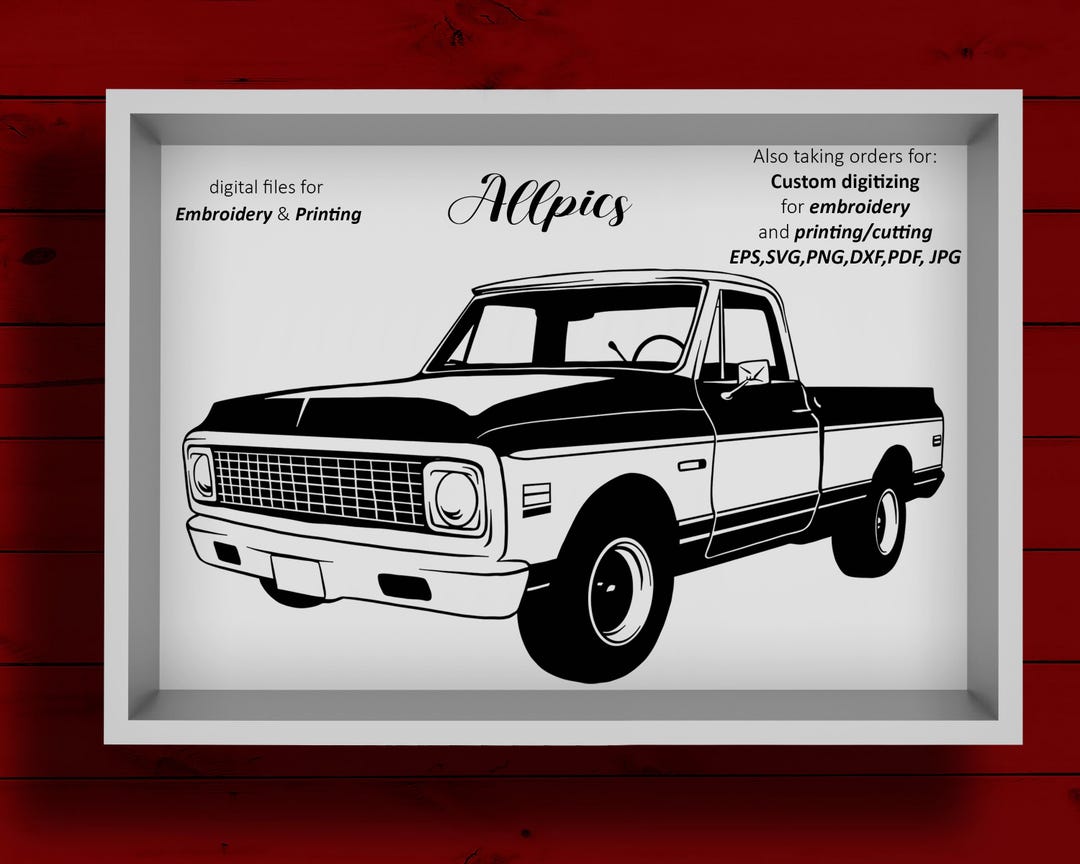 Chevrolet C10 1971 SVG, PNG, Clipart (digital Download) - Etsy