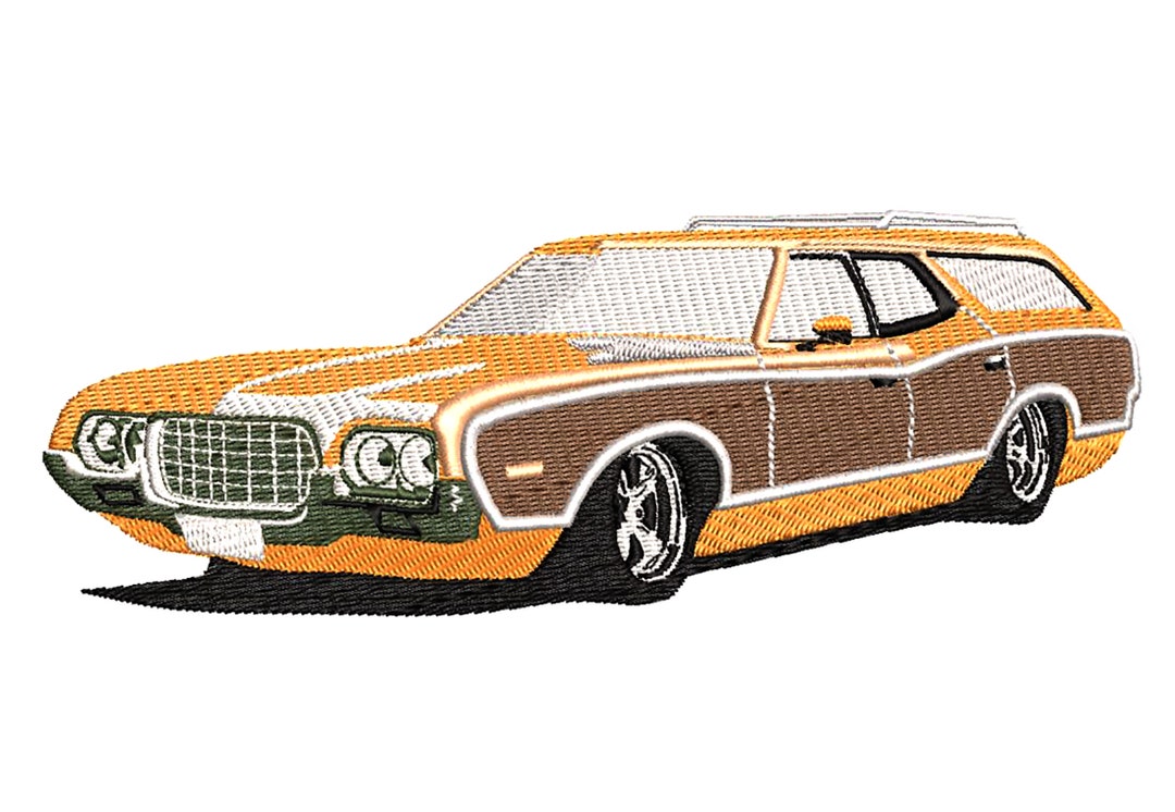 Embroidery Designs Buick Estate American Oldtimer Automobile Realistic ...