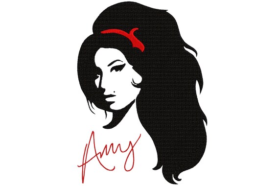 Embroidery Design Amy Winehouse Embroidery Design 2 Sizes | Etsy