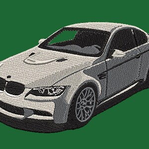 Car E92 M3 Embroidery Machine Files, Realistic Embroidery Design - Etsy