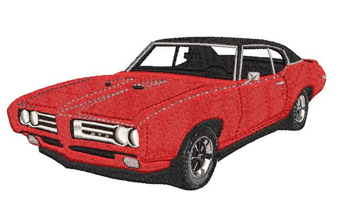 1968 GTO Musclecar Embroidery Design - Etsy