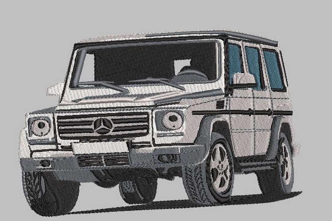 Iconic Car G Class Realistic Embroidery Machine File 2 Sizes - Etsy