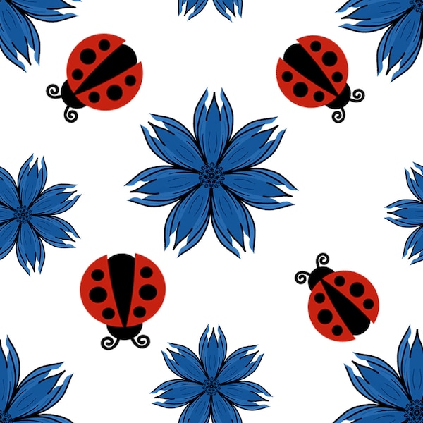 Blue Ladybug Clipart - Etsy