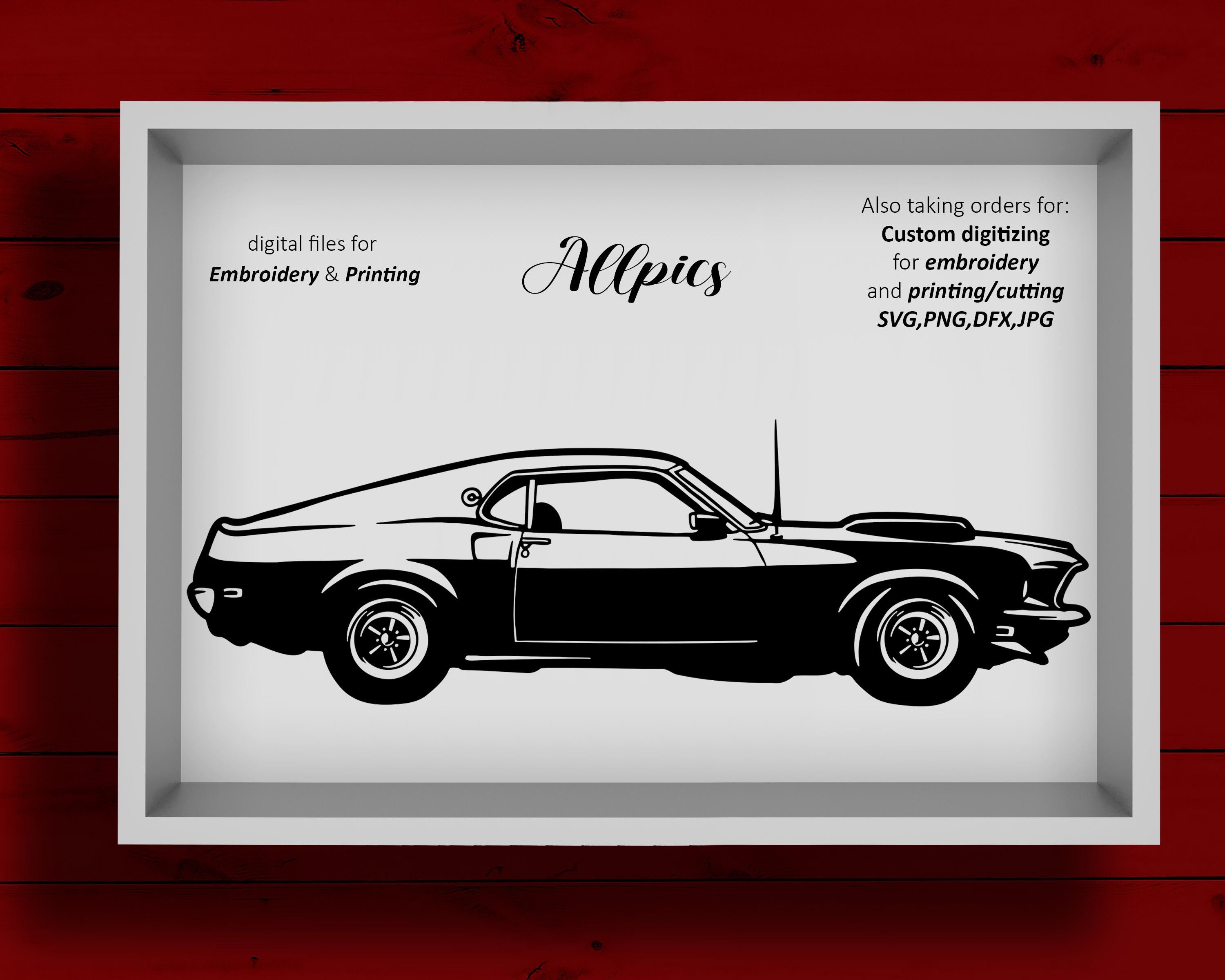 Mustang Boss 429 SVG, Clipart, PNG (digital Download) - Etsy