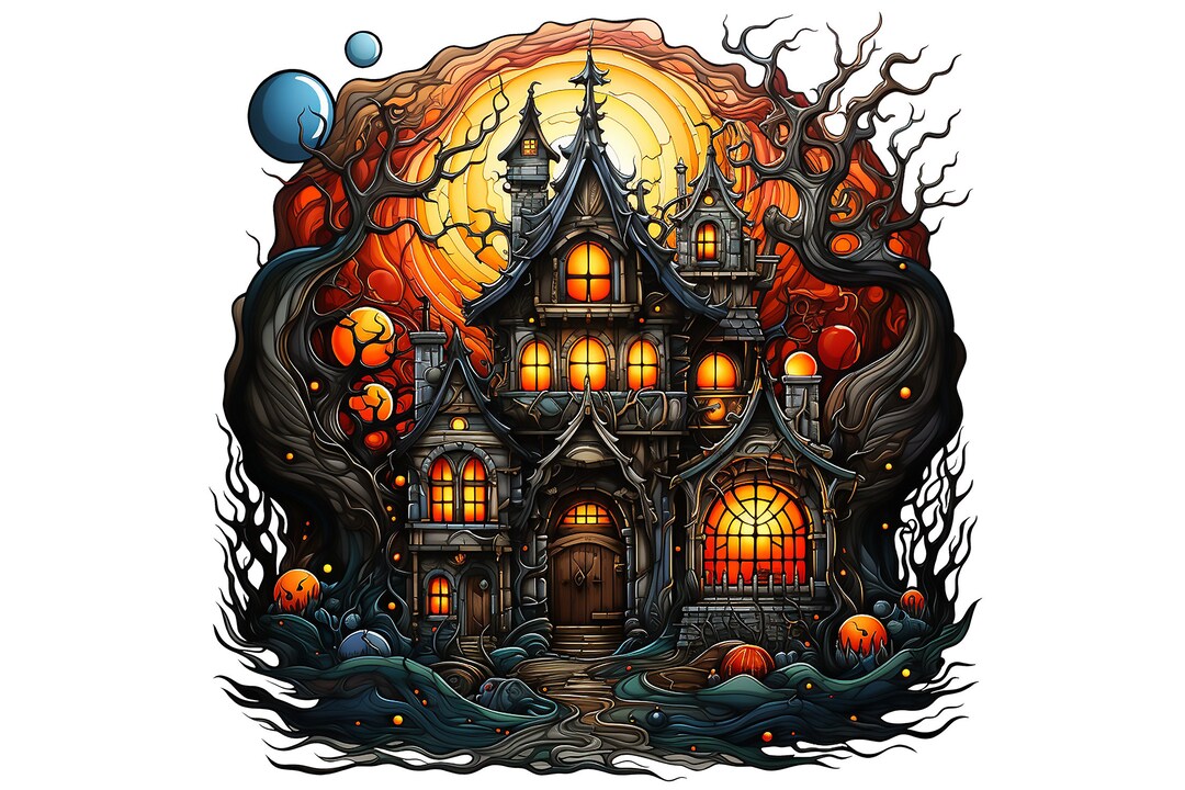 Printable Watercolor PNG Sublimation Instant Download. Halloween Spooky ...