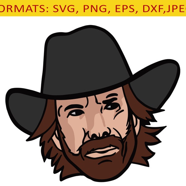 Chuck Norris Svg - Etsy