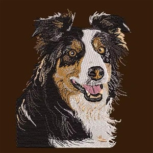 Australian Shepherd Embroidery Design - Etsy