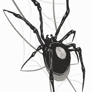 Spooky Halloween Spider 3D Embroidery Design Instant Download ...