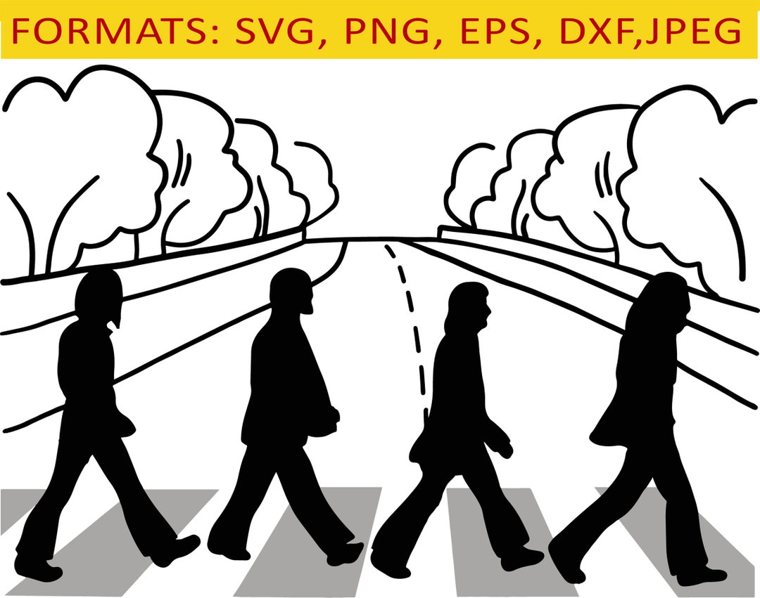 The Beatles Cutting SVG Files, Clipart Instant Download, Sublimation ...