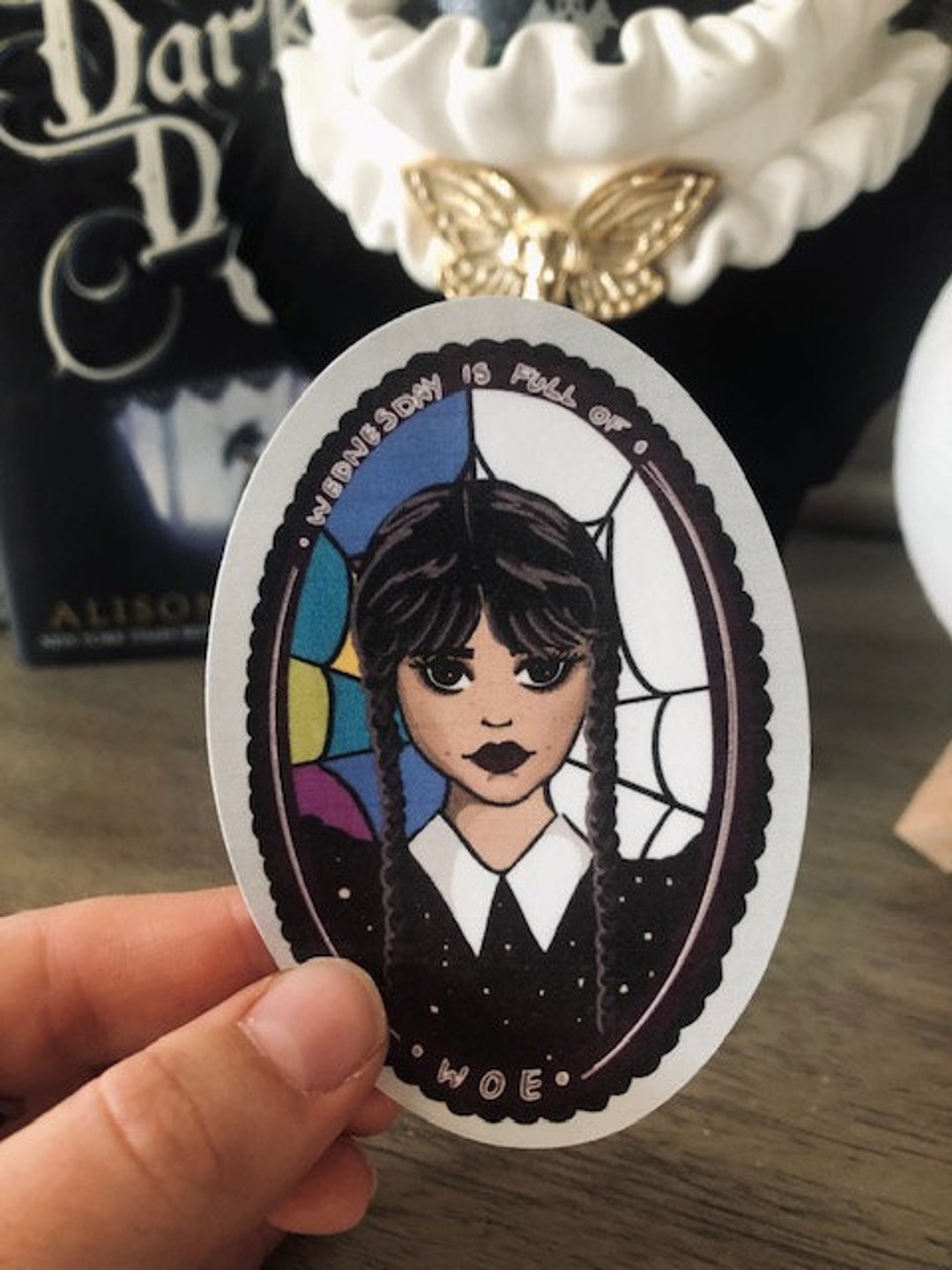 Wednesday Addams Sticker-addams Family-laptop Decal-waterproof - Etsy