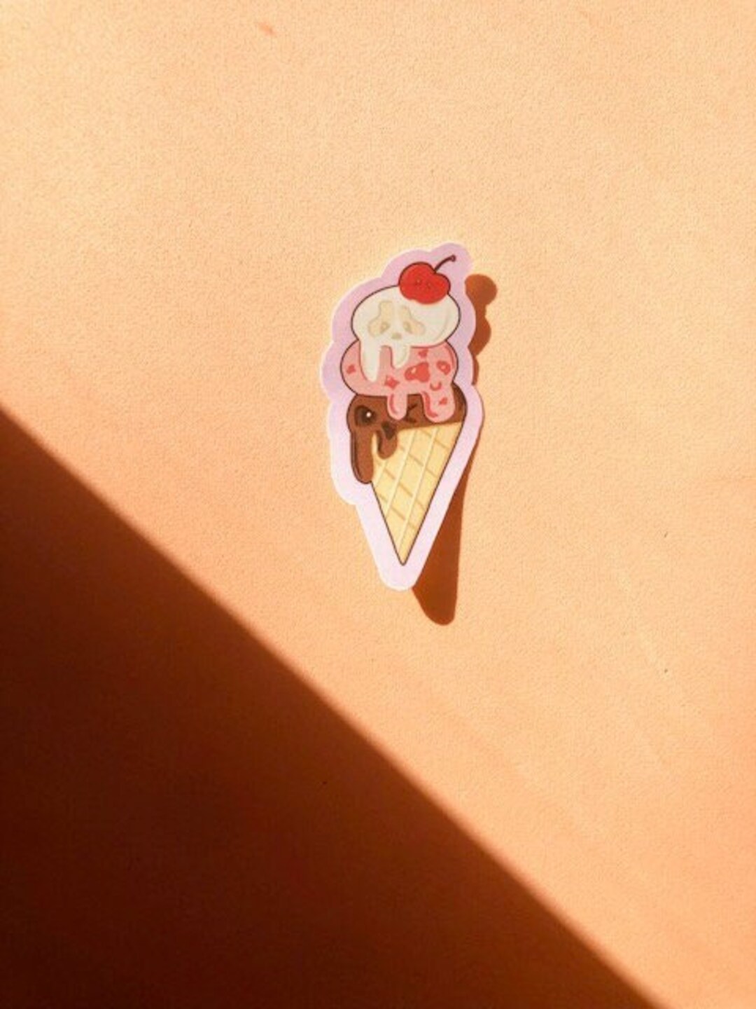 Ice-cream Vinyl Sticker-laptop Decal-neapolitan-vanilla-strawberry ...