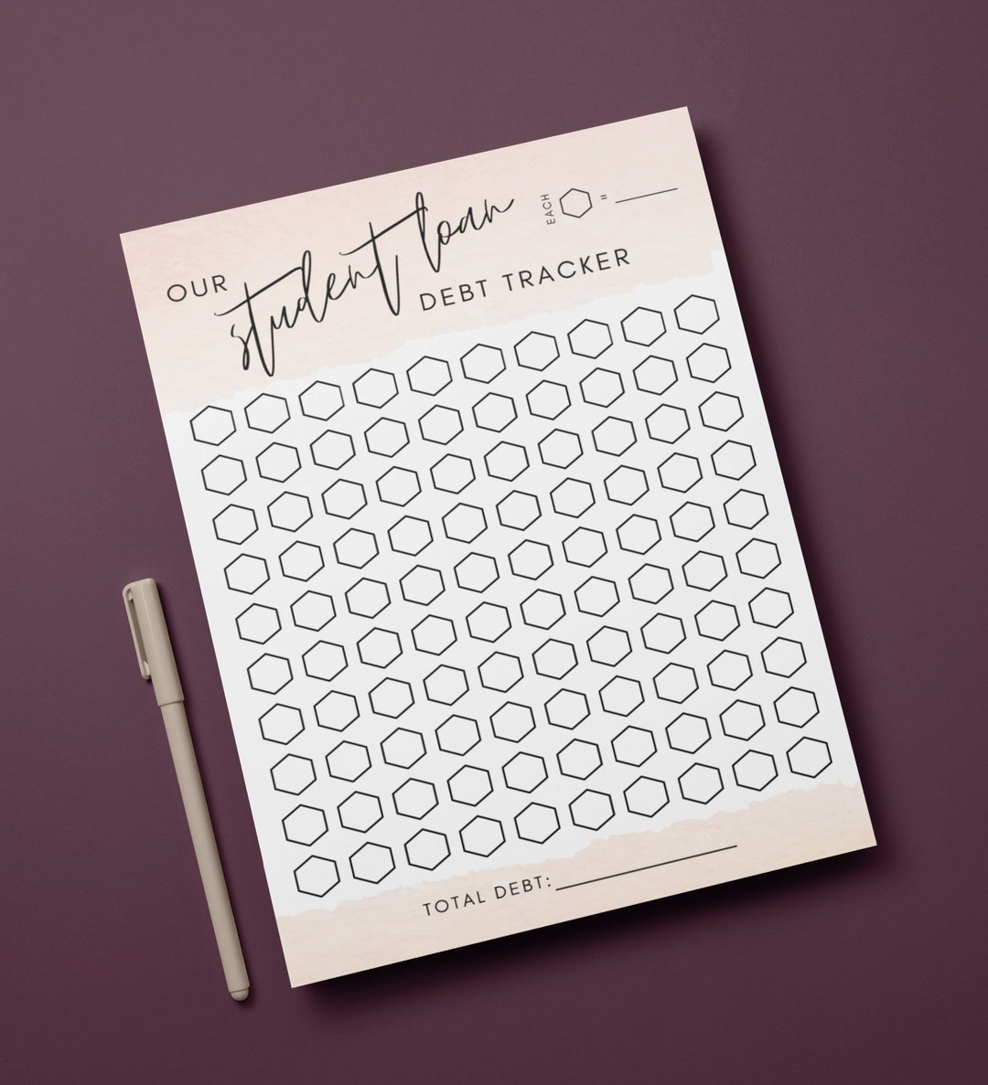 Our Student Loan Debt Tracker | PRINTABLE | Debt Payoff Tracker | Debt ...