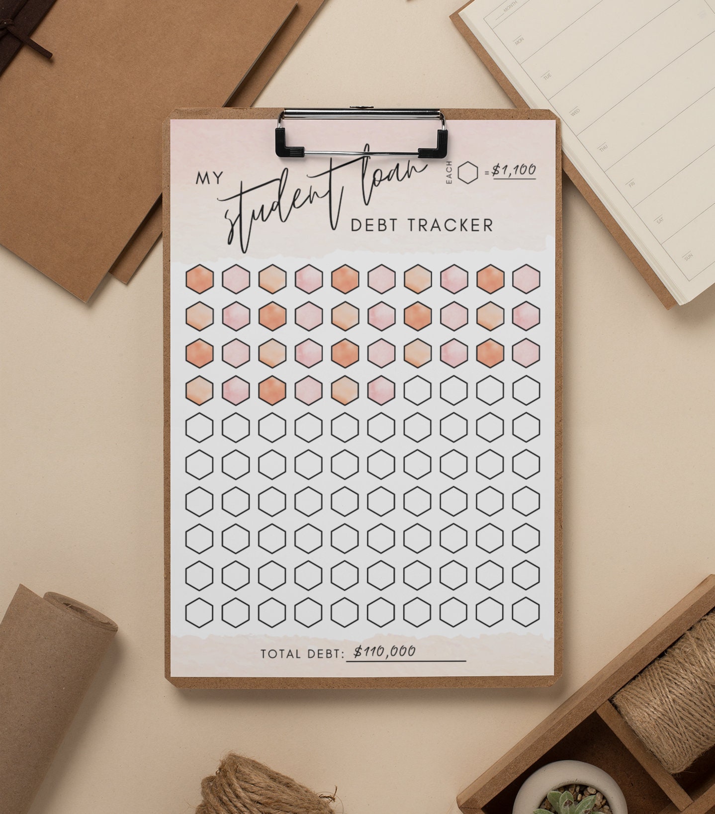 My Student Loan Debt Tracker | PRINTABLE | Debt Payoff Tracker | Debt ...