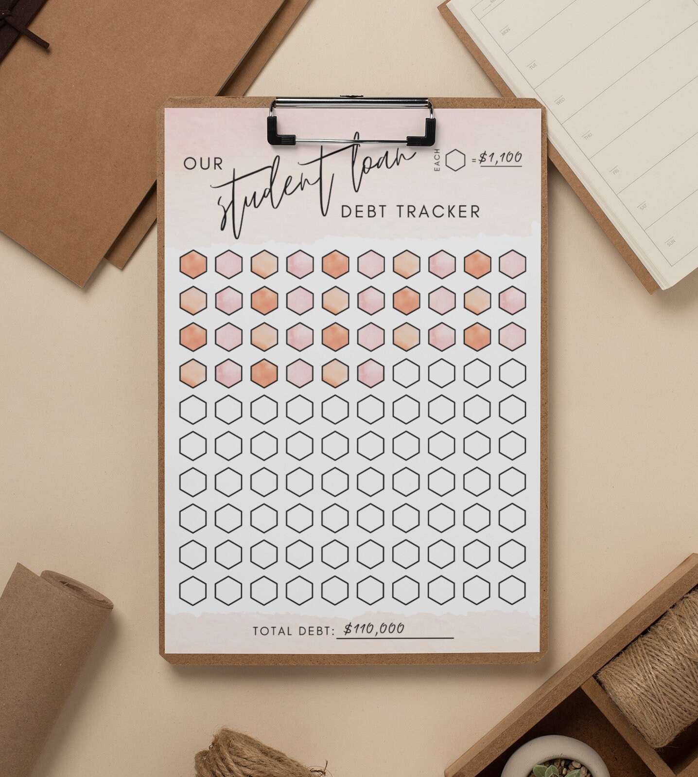 Our Student Loan Debt Tracker | PRINTABLE | Debt Payoff Tracker | Debt ...