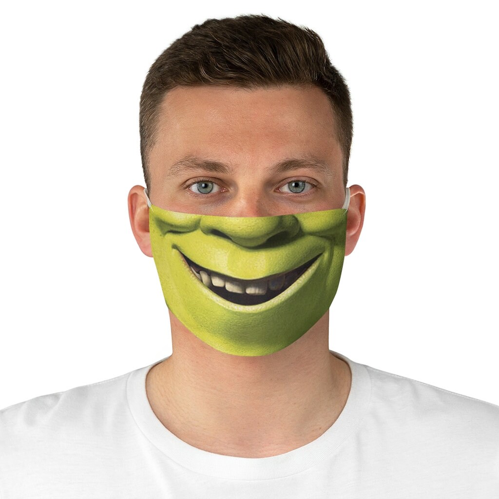 Shrek Style Fabric Face Mask | Etsy