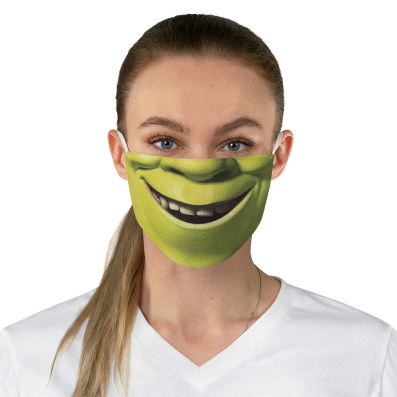 Shrek Style Fabric Face Mask | Etsy
