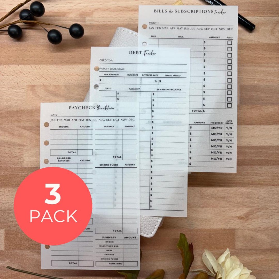 Budget Tracker Dashboard Bills Subscriptions Paycheck Breakdown Debt ...