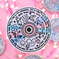 Pink Record Player Sticker - Etsy
