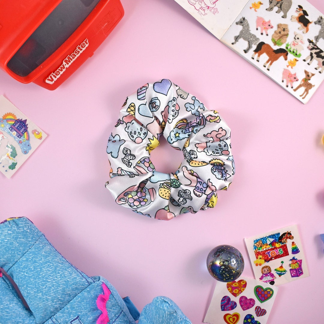 90s Stickers Scrunchie - Etsy