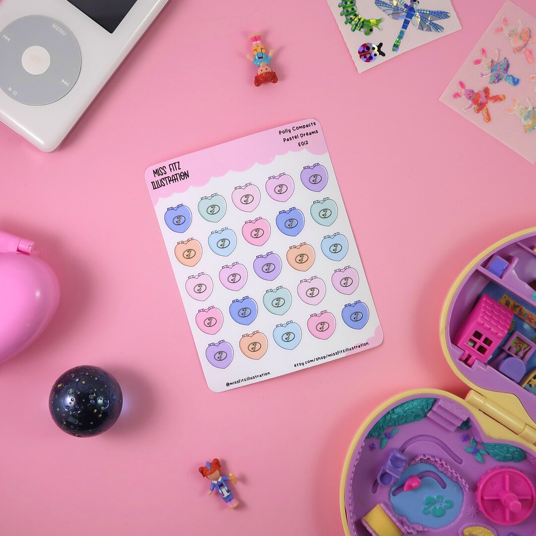 Polly Compacts - Pastel Dreams - Planner Sticker Sheet - E012 - Etsy