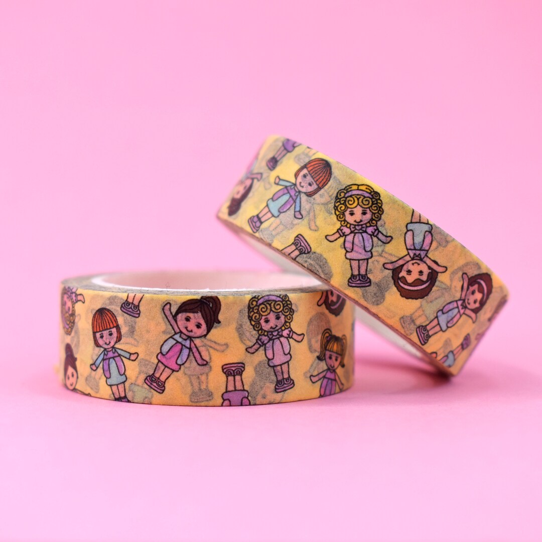 Pastel Yellow Polly Dolls - Washi Tape - Etsy