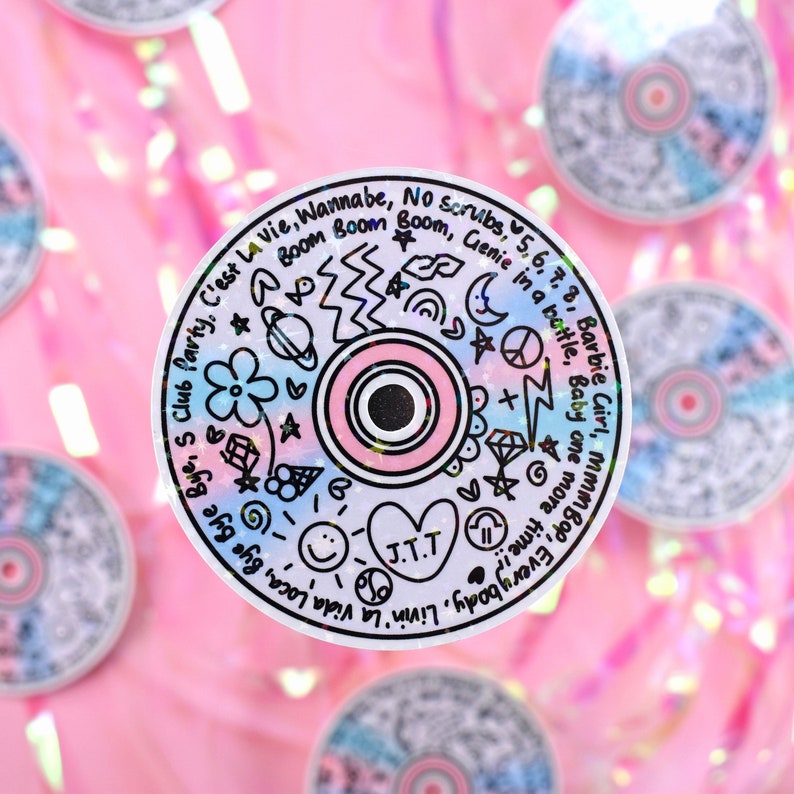 90s Mix CD Holographic Overlay Sticker - Etsy