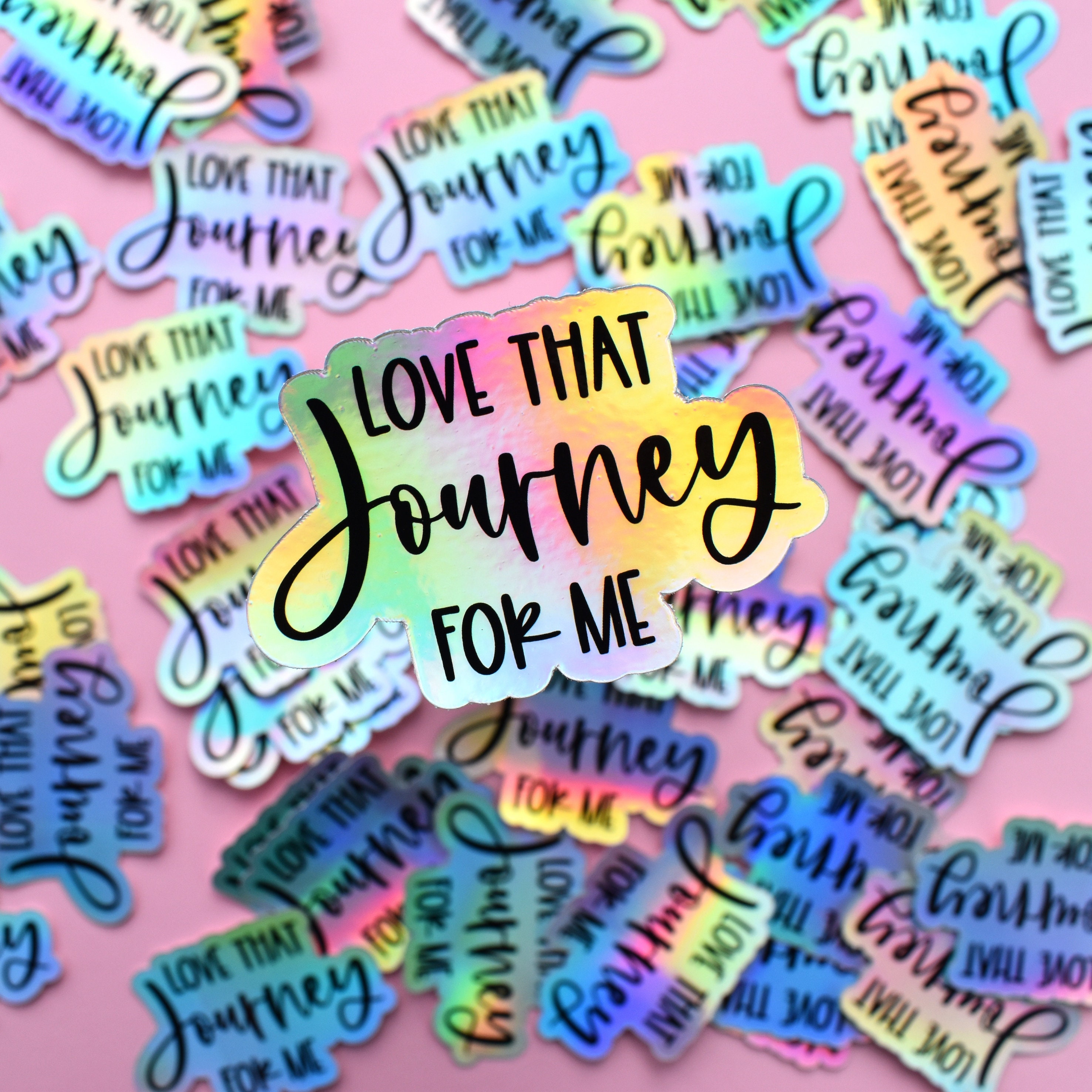 Love That Journey for Me Holographic Vinyl Sticker - Etsy