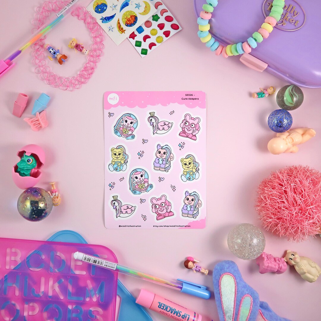 Cute Keepers Sticker Sheet - SE026 - Etsy