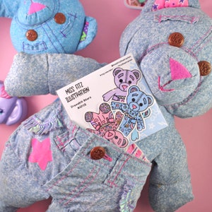 Drawable Bears Sticker Pack - SP028 - Etsy