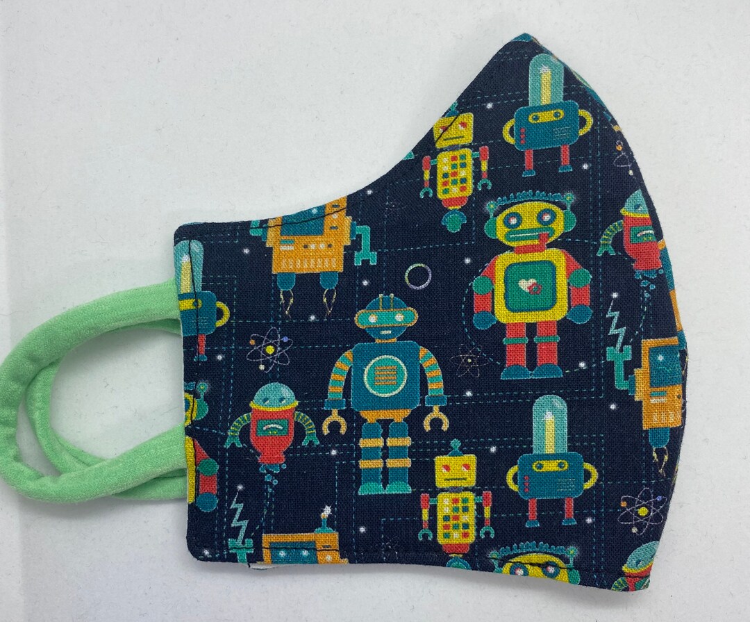 Robot Face Mask - Etsy