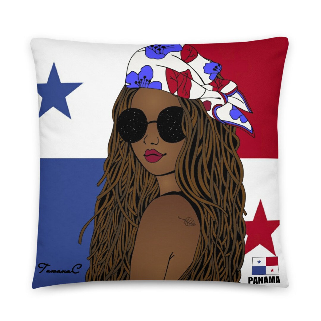 Panama Rasta Girl Basic Pillow - Etsy
