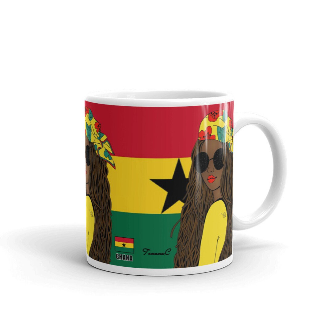 Ghana Rasta Girl Mug - Etsy