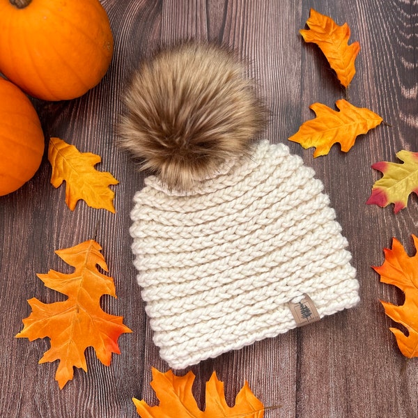 Chunky Crochet Beanie - Etsy