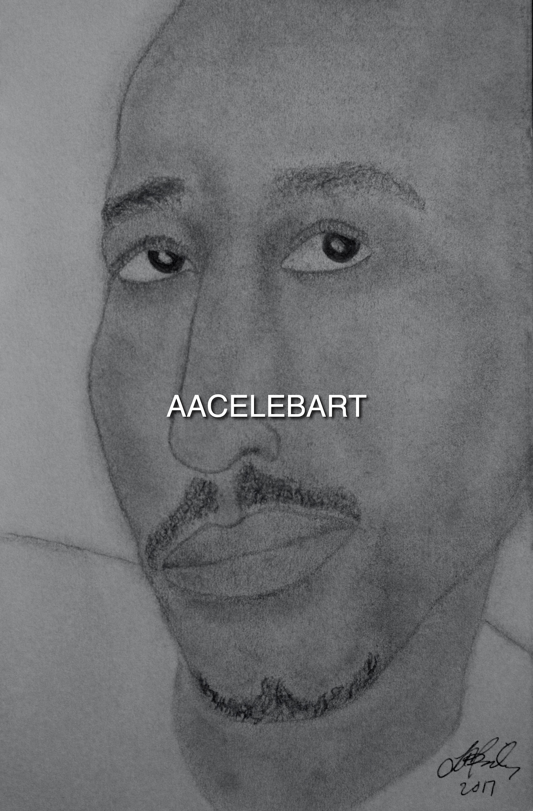 Tupac Shakur - Pencil Sketch Digital Télécharger Black Celebrity Art ...