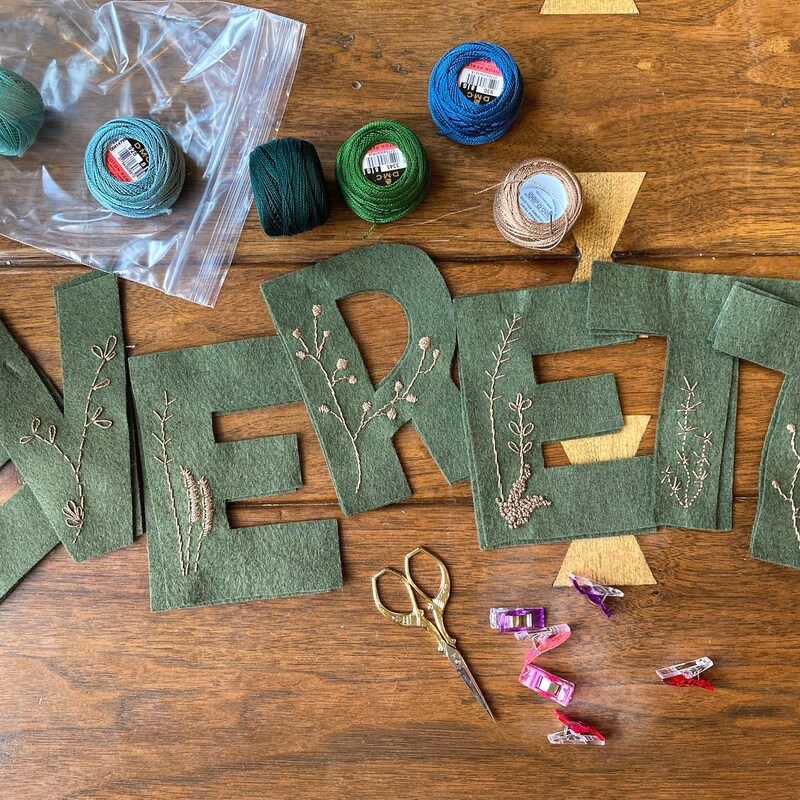 Felt Name Garland - Etsy