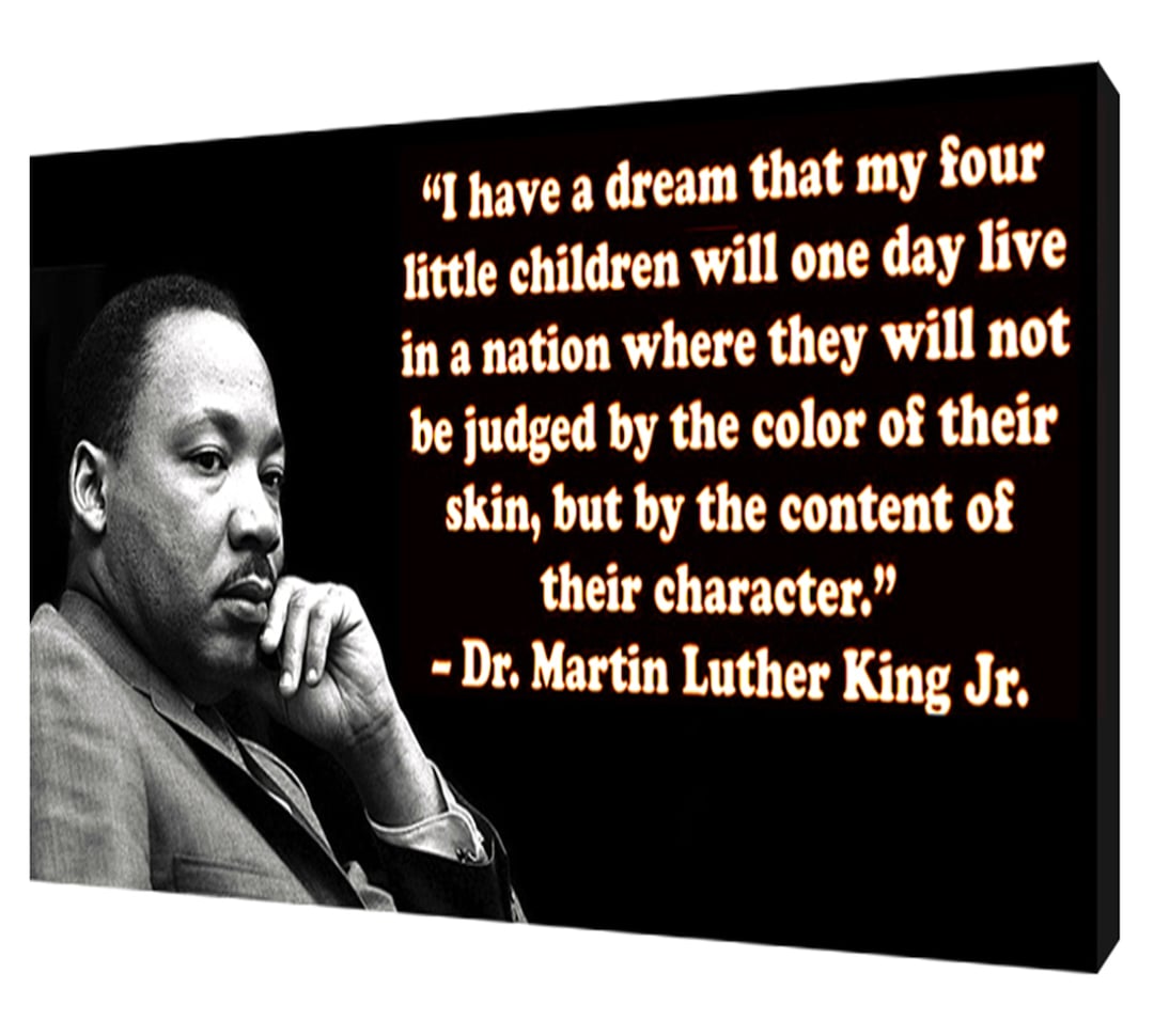Martin Luther I Have A Dream Picture Print on Framed Canvas Wall Art ...