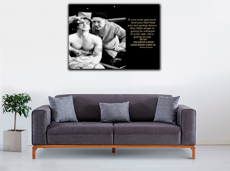 Rocky Mickey Goldmill Motivational Qoute Print on Framed - Etsy