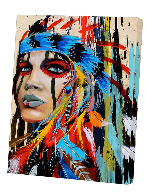 Native American Indian Women Face Painting