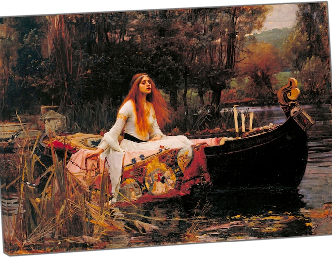 Waterhouse the Lady of Shalott by John William Paint Print on - Etsy