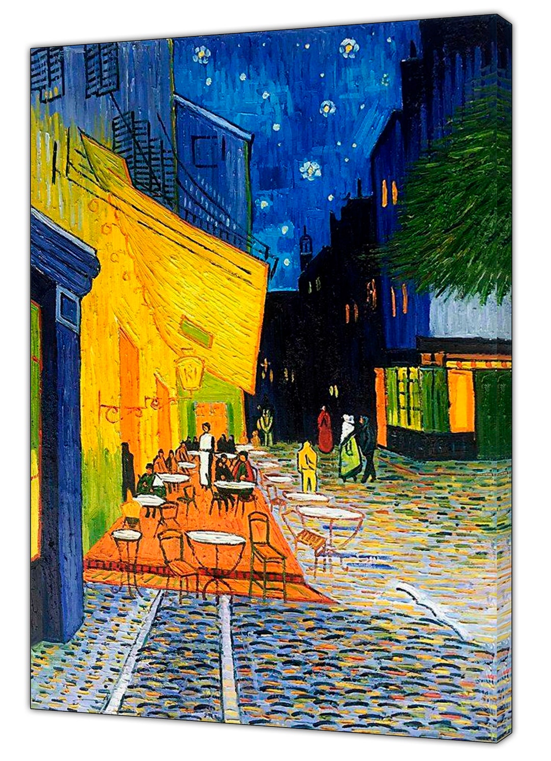 Van Gogh Almond Cafe Paint Print on Framed Canvas Wall Art Home ...