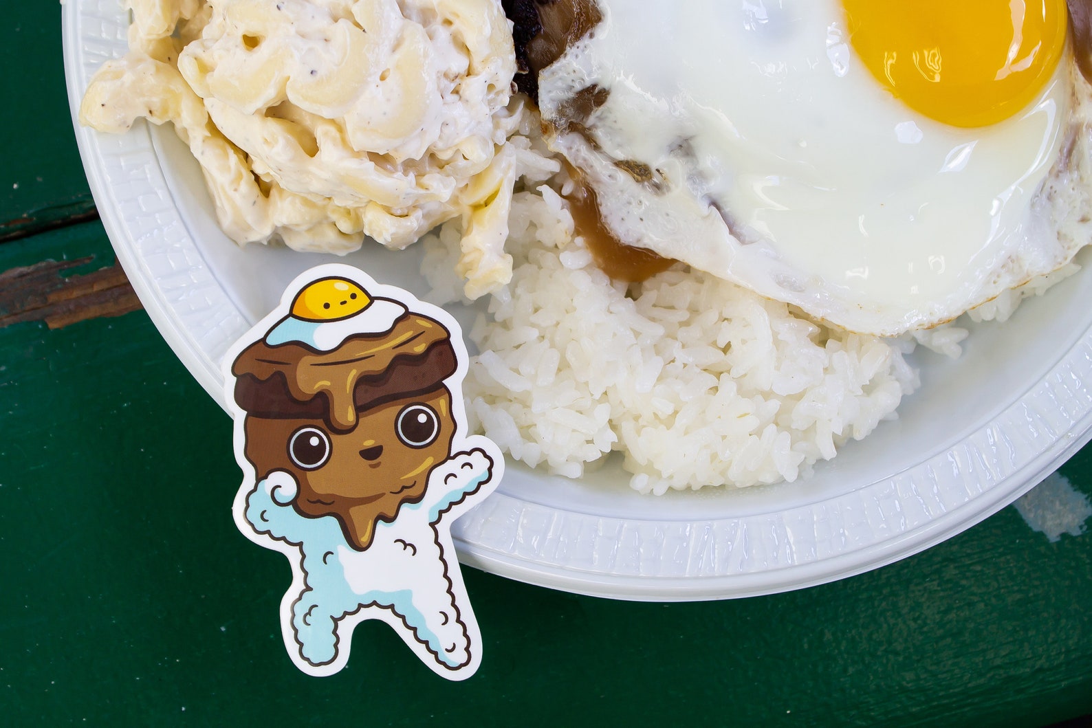 Hawaii Loco Moco Vinyl Sticker - Etsy