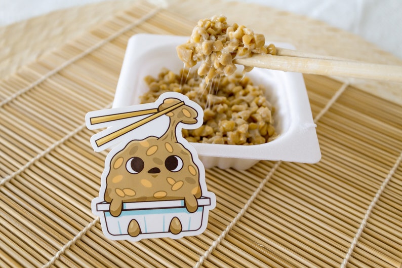 Japanese Natto Vinyl Sticker - Etsy